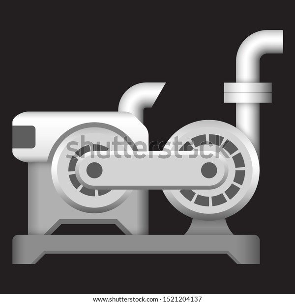 Water Pump Diesel Engine Icon Design Stock Vector (Royalty Free ...