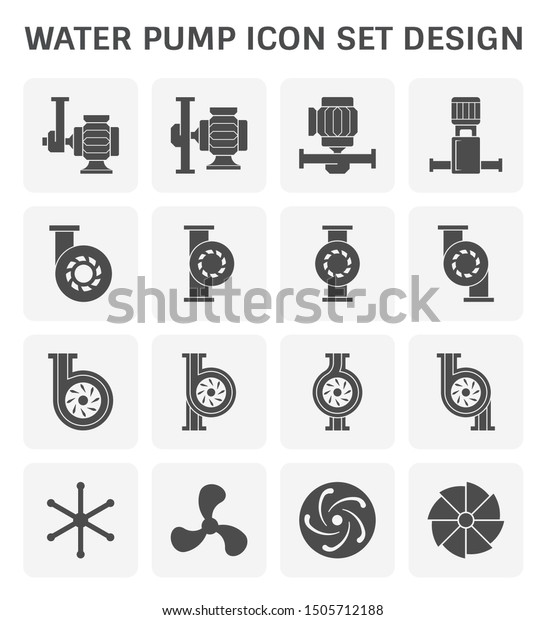 Water Pump Icon Such Centrifugal Rotary Stock Vector (Royalty Free ...