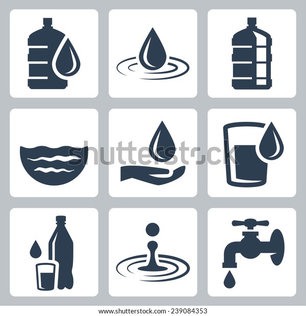 Water Related Vector Icon Set Stock Vector (Royalty Free) 239084353