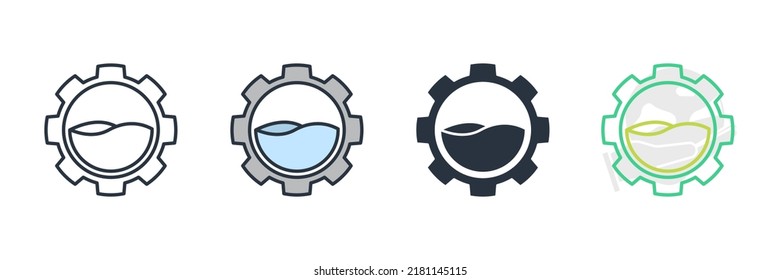 Water Resource Icon Logo Vector Illustration Stock Vector (Royalty Free ...