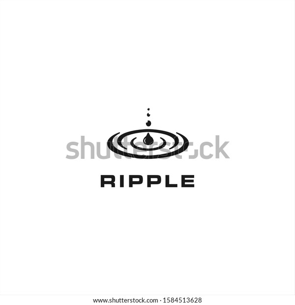 Water Ripple Logo Design Template Stock Vector (Royalty Free ...