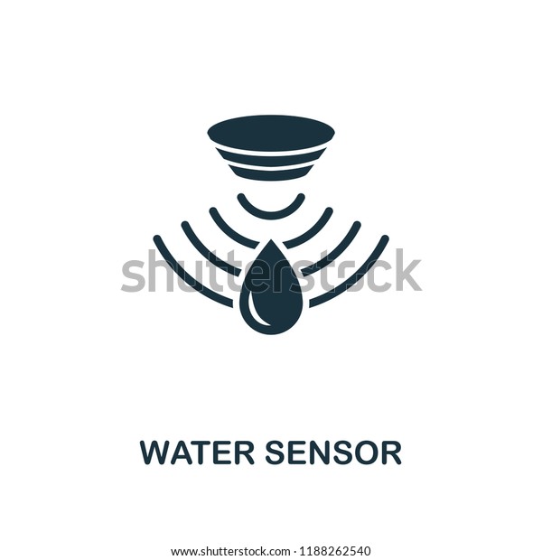 Water Sensor Icon Monochrome Style Design Stock Vector (Royalty Free ...