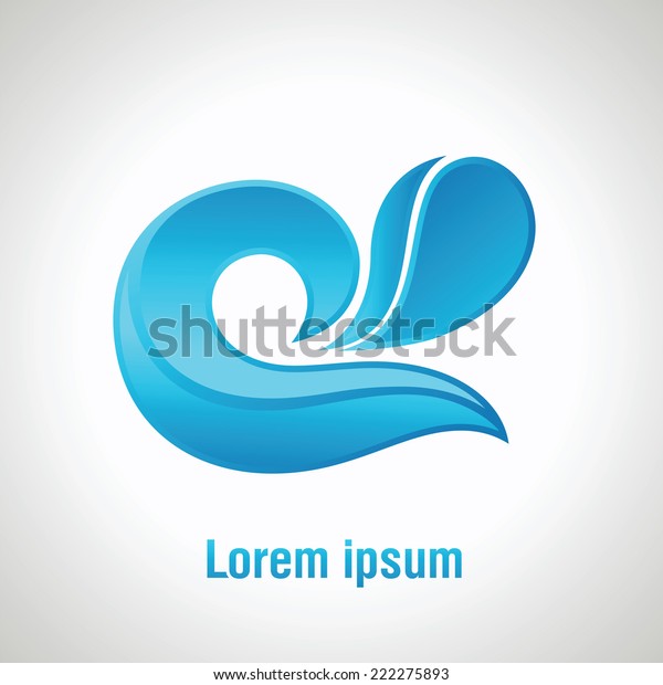 Water Simbol Vector Illustration Concept Design Stock Vector (Royalty ...