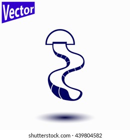 Water Slide Icon Vector Design Stock Vector (Royalty Free) 561628498