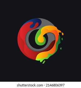 Water Splash Abstract Logo Design Stock Vector (Royalty Free ...