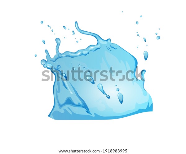 Water Splash Cartoon Vector Illustration Stock Vector (Royalty Free ...
