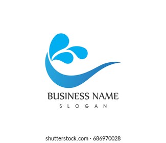 Water Splash Logo Design Stock Vector (Royalty Free) 686970028 ...