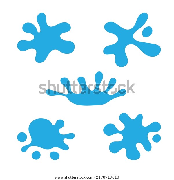 Water Splash Water Splashing Shape Aqua Stock Vector (Royalty Free ...