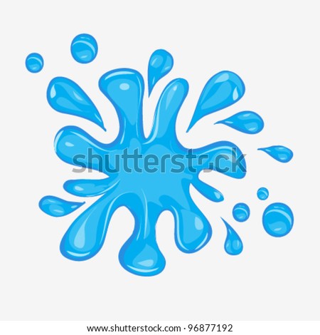 Water Splash Splatter Splat Stock Vector (Royalty Free) 96877192 ...