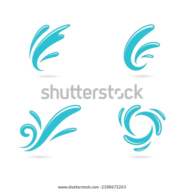 Water Splash Symbol Icon Logo Template: เวกเตอร์สต็อก (ปลอดค่าลิขสิทธิ์ ...