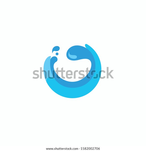 Water Splash Wave Logo Design Vector Stock Vector (Royalty Free ...