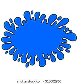 Water Splat Cartoon Stock Vector (Royalty Free) 318002960 | Shutterstock