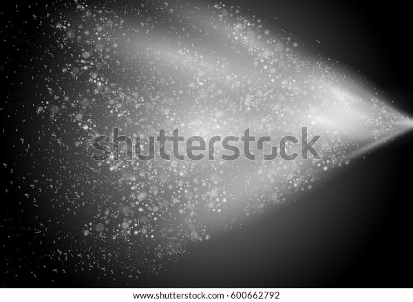 Water Spray Bottle Isolated On Black Stock Vector (Royalty Free ...