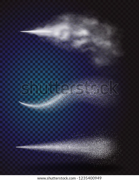Water Spray Mist Vector Collection Sprayer Stock Vector (Royalty Free ...