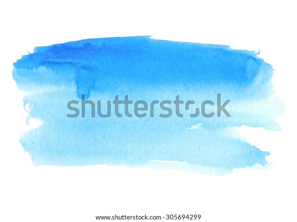 Water Strokes Hand Drawn Isolated Blue Stock Vector (Royalty Free ...