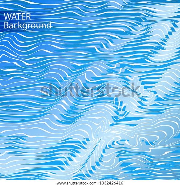 Water Stylized Background Vector Image Stock Vector (Royalty Free ...