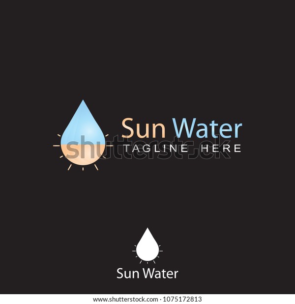 Water Sun Logo Template Design Vector Stock Vector (Royalty Free ...