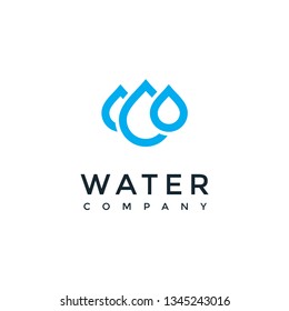 Water Symbol Logo Design Vector Stock Vector (Royalty Free) 1345243016 ...