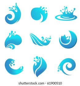 Water Symbol Set: เวกเตอร์สต็อก (ปลอดค่าลิขสิทธิ์) 61900510 | Shutterstock