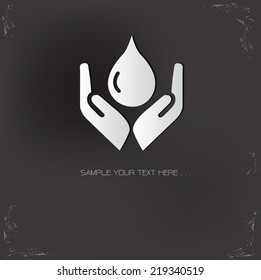 Water Symbolclean Vector Stock Vector (Royalty Free) 219340519 ...