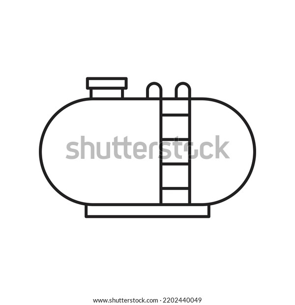 Water Tank Icon Plastic Container Rainwater Stock Vector (Royalty Free ...