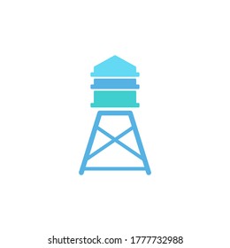 Water Tank Vector Icon Logo Design Stock Vector (Royalty Free ...