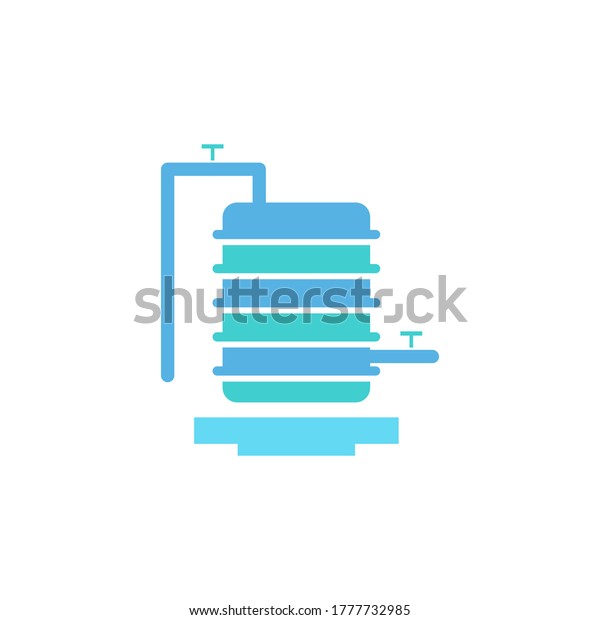 Water Tank Vector Icon Logo Design Stock Vector (Royalty Free ...