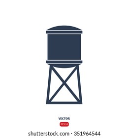 Water Tank Vector Illustration Stock Vector (Royalty Free) 342577163 ...