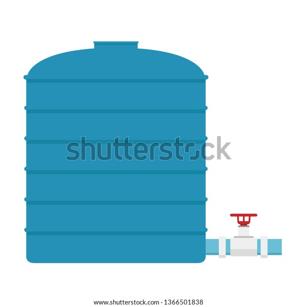 water tank vector. water tank on white background.