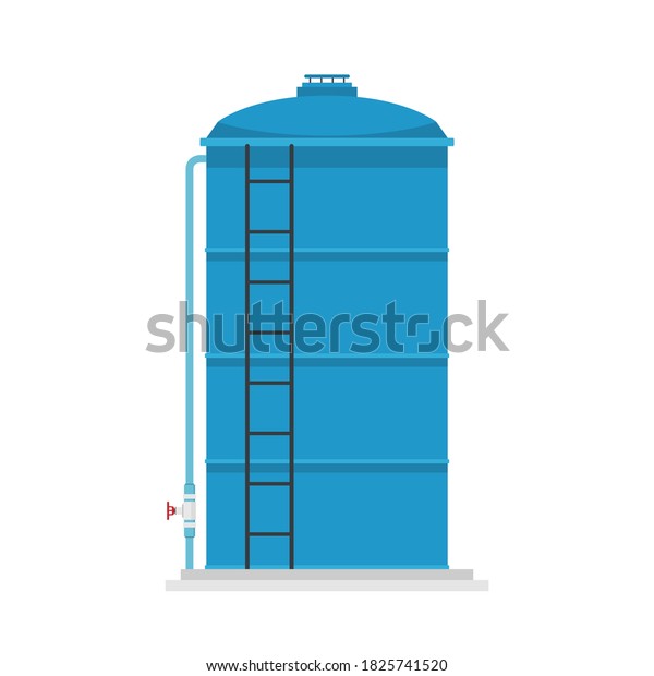 Water Tank Vector Water Tank On Stock Vector (Royalty Free) 1825741520