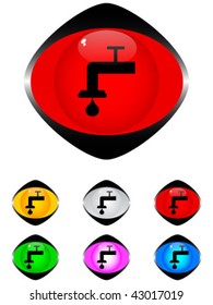 Water Tap Buttons Stock Vector (Royalty Free) 43017019 | Shutterstock