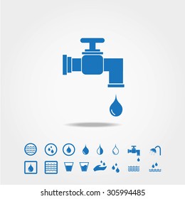 Water Icons Set Stock Vector (Royalty Free) 303935681 | Shutterstock