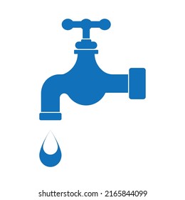 Water Tap Icon Vector Illustration Logo Stock Vector (Royalty Free ...