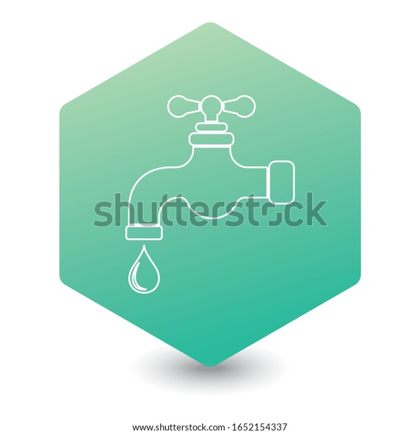 Water Tap Icon Vector Illustration Stock Vector Royalty Free