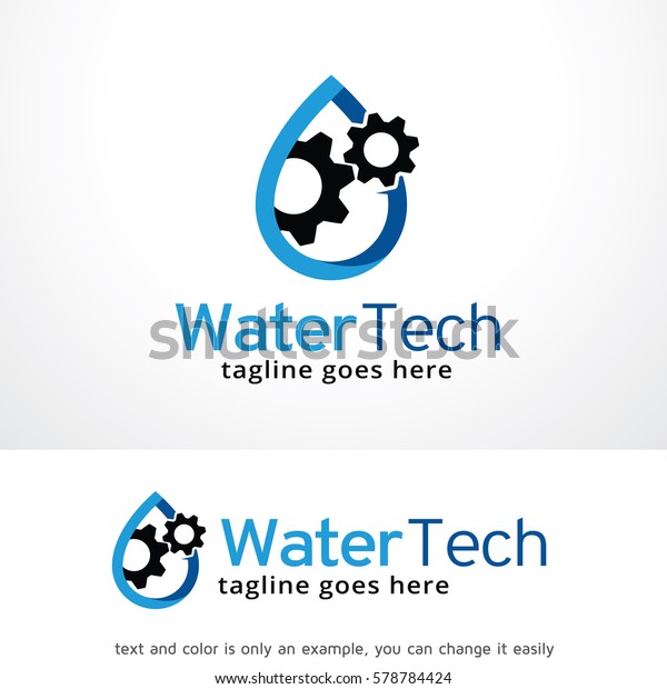 Water Tech Logo Template Design Vector Stock Vector (Royalty Free ...