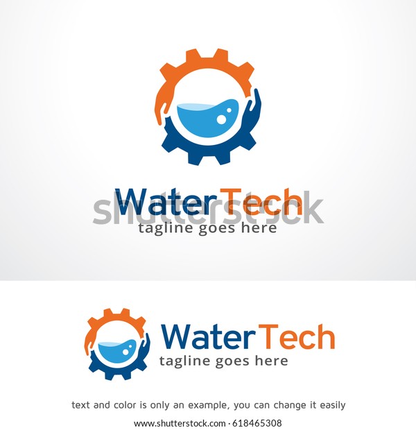 Water Tech Logo Template Design Vector Stock Vector (Royalty Free ...