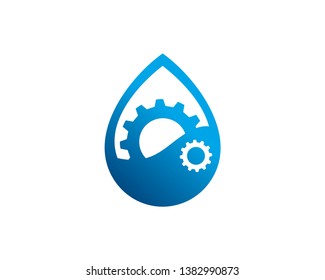 Water Tech Logo Template Icon Symbol Stock Vector (Royalty Free ...