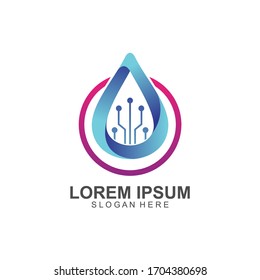 Water Technology Logo Design Vector Stock Vector (Royalty Free ...