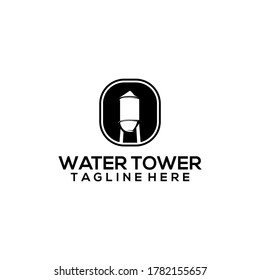 Water Tower Logo Concept On Flat Stock Vector (Royalty Free) 1782155657 ...