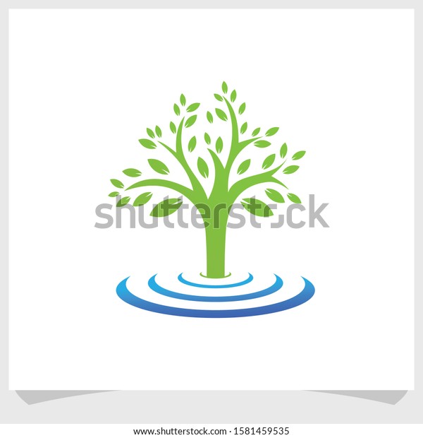 Water Tree Logo Design Concept Nature Stock Vector (Royalty Free ... Water Tree Logo Design Concept Nature Stock Vector (Royalty Free ...