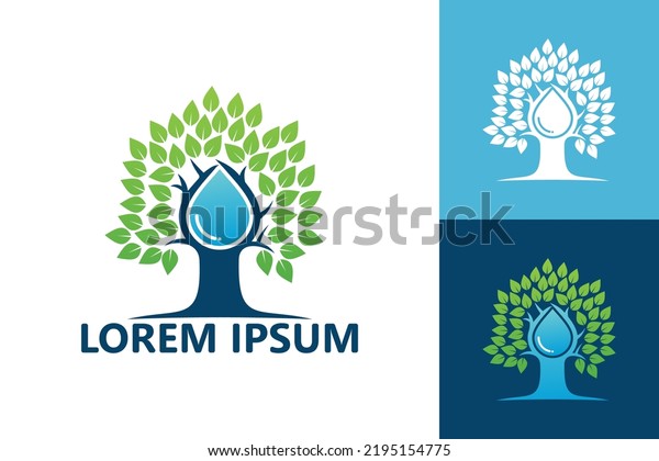 Water Tree Logo Template Design Vector Stock Vector (Royalty Free ...