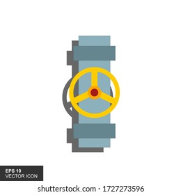 Water Valve Pump Icon Opens Check Stock Vector (Royalty Free ...