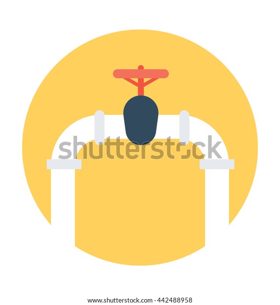 Water Valve Vector Icon Stock Vector (Royalty Free) 442488958