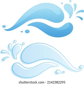 Water Vector Illustration Spray Wave Stock Vector (Royalty Free ...