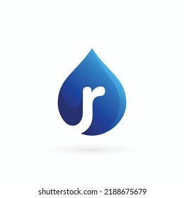 Water Vector Logo Letter R Sign Stock Vector (Royalty Free) 2188675679 ...
