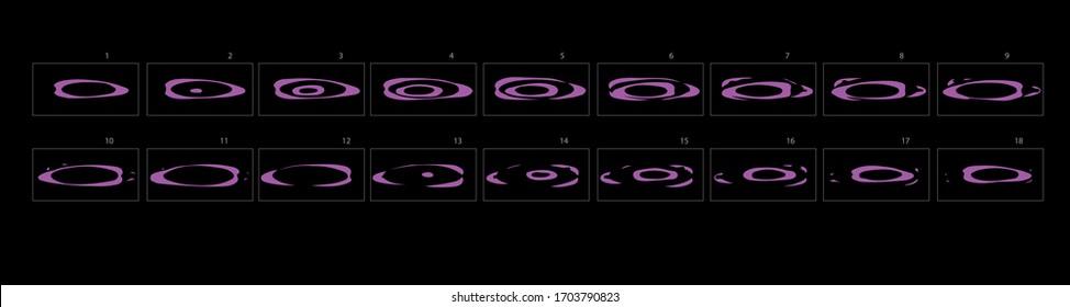 Water Wave Animation Water Splash Sprite Stock Vector (Royalty Free ...