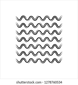 Water Wave Icon Water Wave Sign Stock Vector (Royalty Free) 1278760534 ...