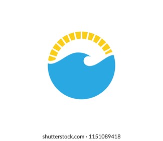 Little Wave Icon Cartoon Illustration Little Stock Vector (Royalty Free ...