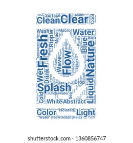 Water Word Cloud Tag Cloud About Stock Vector (Royalty Free) 1360856747 ...