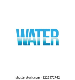 Water Word Design Stock Vector (Royalty Free) 1225371742 | Shutterstock